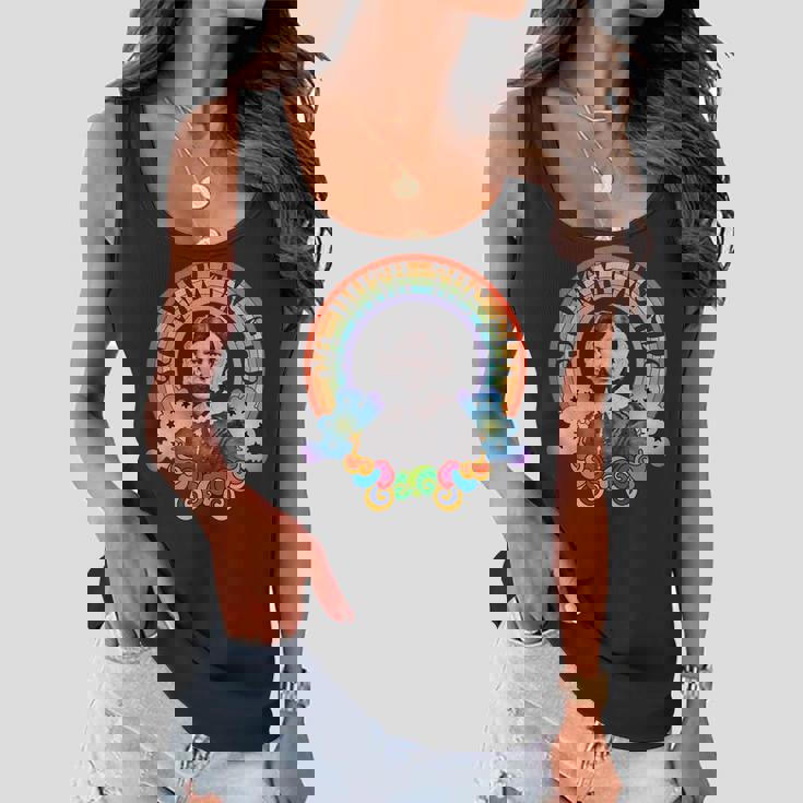 Florence Nightingale Groovy Nurse Go With Flo Retro Rainbow Women Flowy ...