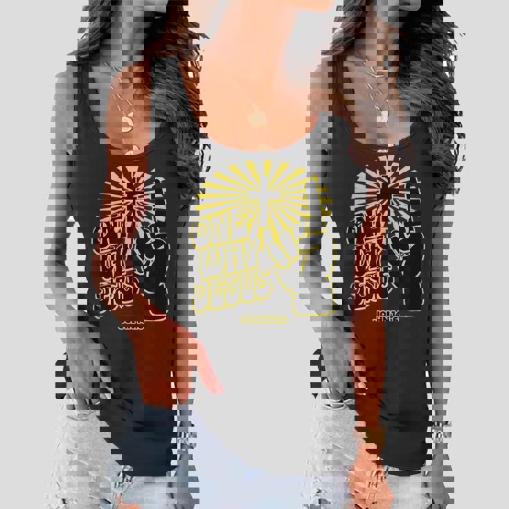 Jesus Revolution One Way Jesus Women Flowy Tank | Mazezy