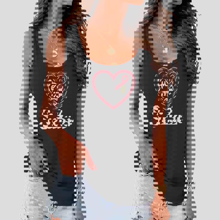 Oral Cancer For Sister Awareness Ribbon Women Flowy Tank | Mazezy