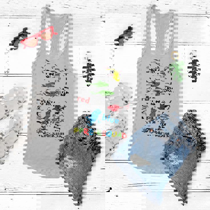 Prek Teacher Oh The Places One Two Red Blue Fish Reading Women Flowy ...