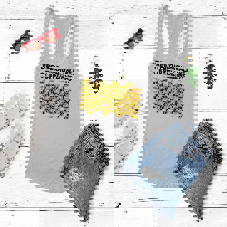 The Periodic Table Of Bee Elements Beekeeper Honeycomb Women Flowy Tank ...