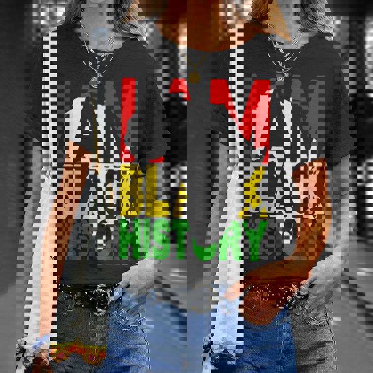 I Am Black History Month African American Pride Celebration V22 T-Shirt - Seseable