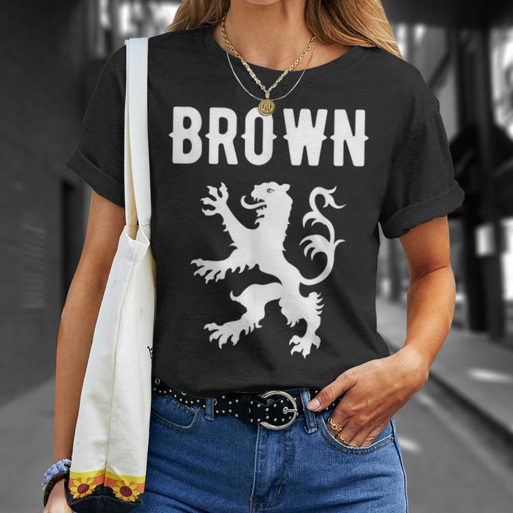 Brown Clan Scottish Family Name Scotland Heraldry T-shirt - Seseable