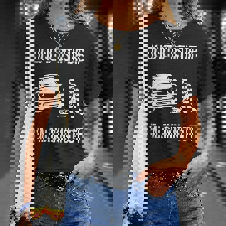 Car Lover Do Not Disturb Im Jacking Off Funny Auto Mechanic Gift For ...