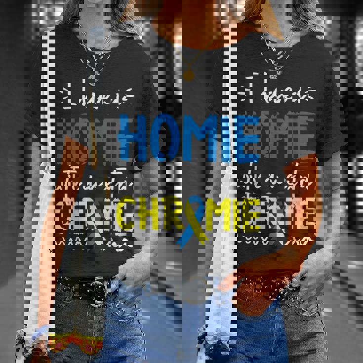 Down Syndrome Awareness For Friend Homie Down Syndrome Unisex T-Shirt ...