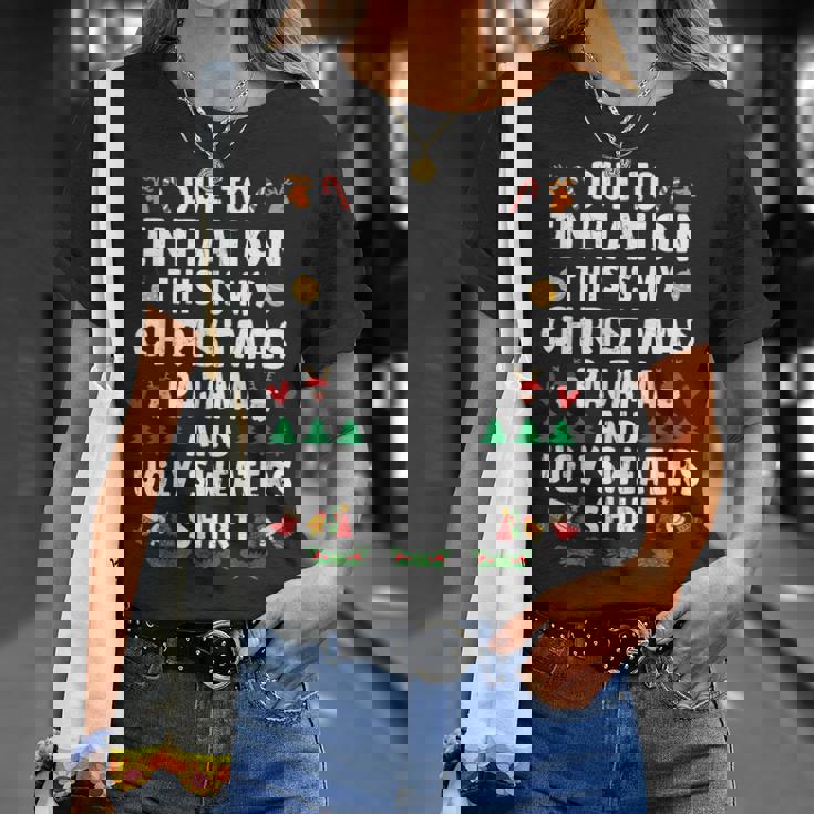 Due To Inflation This Is My Christmas Pajama T-shirt - Seseable