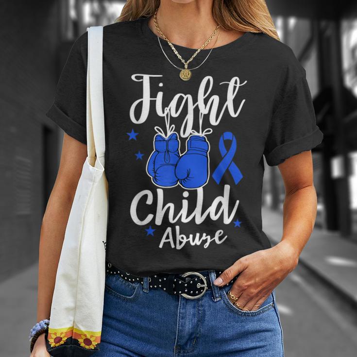Fight Child Abuse Child Abuse Prevention Awareness Month Unisex T-Shirt ...