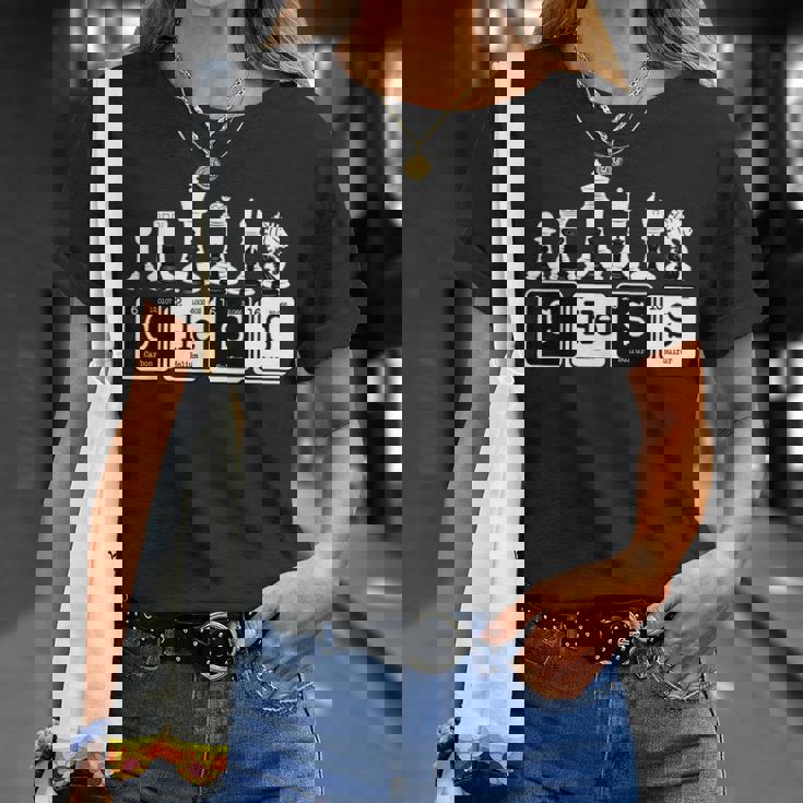 Funny Chess Set Pieces Periodic Table Board Game Player Gift Unisex T ...