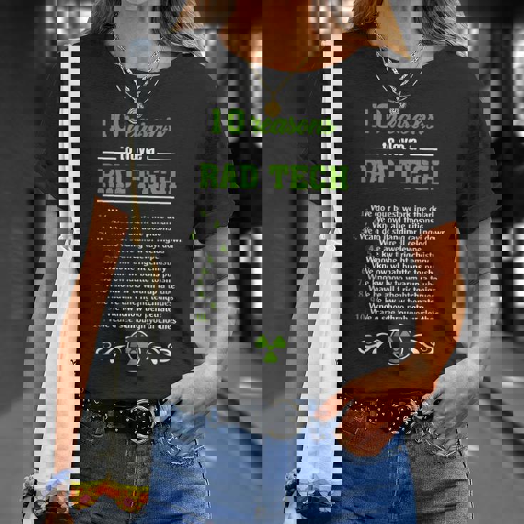 Radiologic Technologist 10 Reasons To Love A Rad Tech T-shirt - Seseable