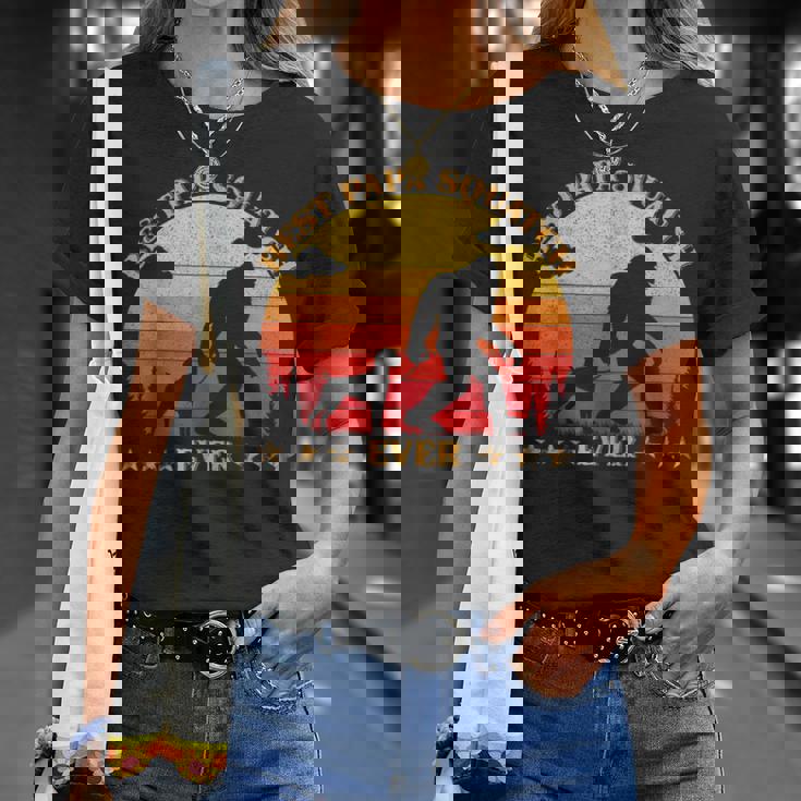 Sasquatch Dad Best Papa Squatch Ever Bigfoot Dad Fathers Day V4 T-Shirt ...