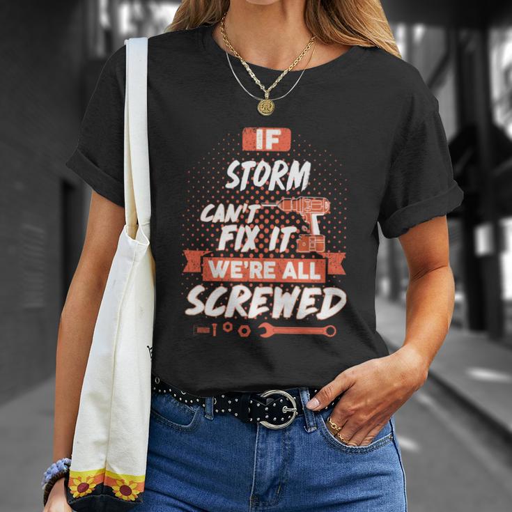 Storm Name Storm Family Name Crest V2 Unisex T-Shirt - Seseable