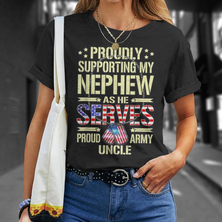 Mens Supporting My Nephew As He Serves - Proud Army Uncle T-shirt ...