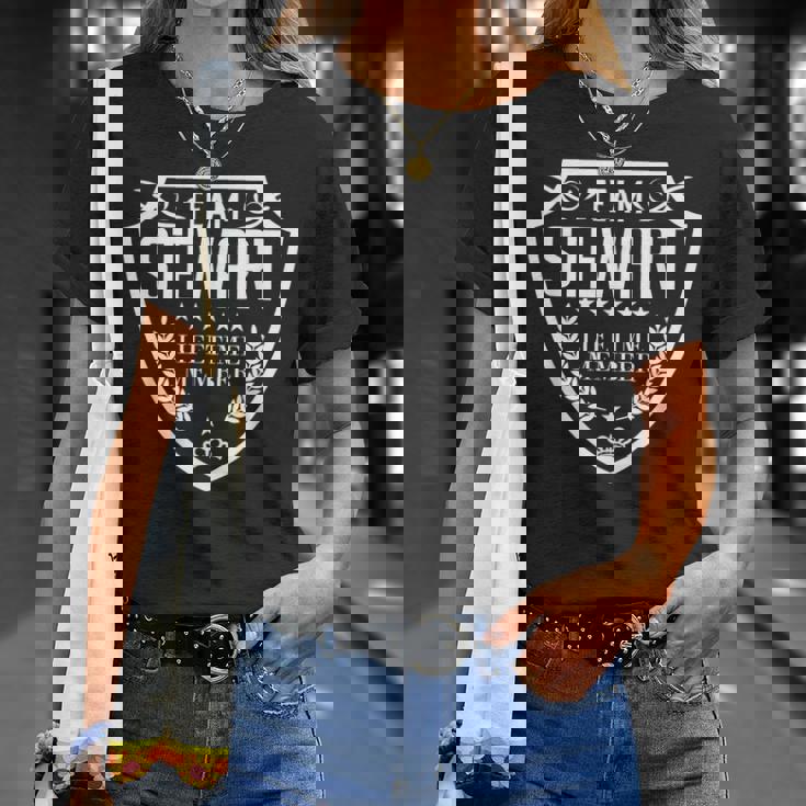 Team Stewart Lifetime Member Matching Family Crew T-shirt - Seseable