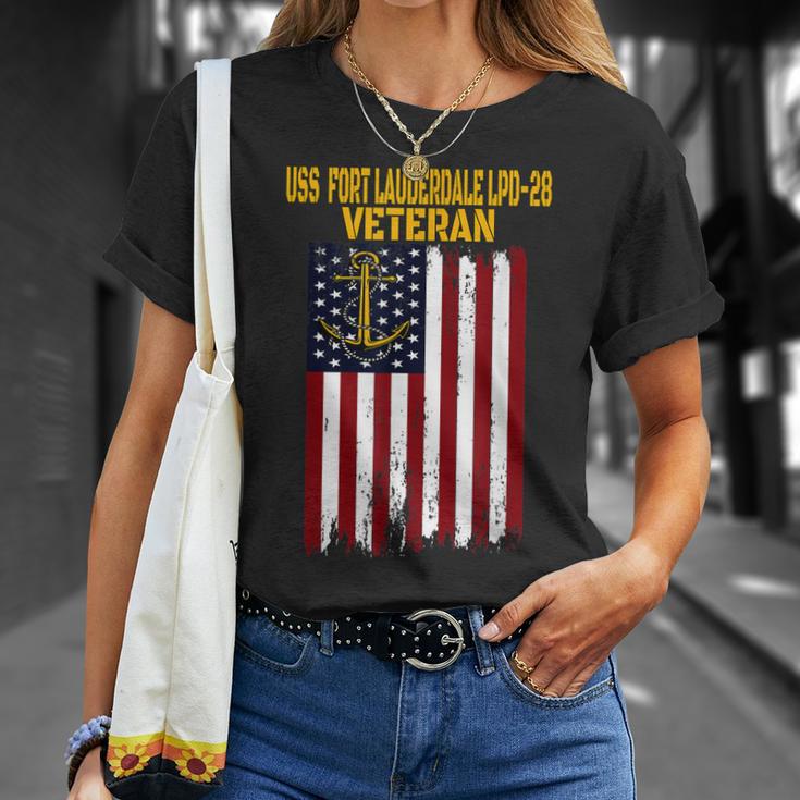 Uss Fort Lauderdale Lpd-28 Amphibious Transport Dock Veteran T-Shirt ...