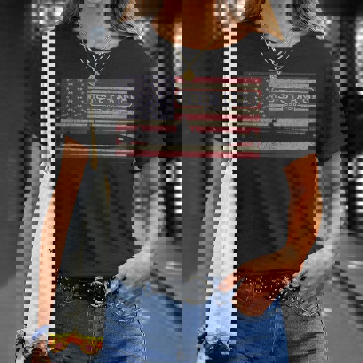 Uss Tang Ss-563 Submarine Usa American Flag T-Shirt - Seseable