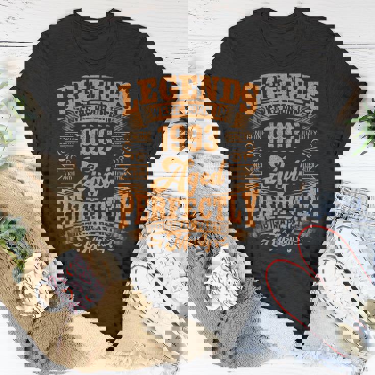 30 Year Old Legends Born In 1993 Vintage 30Th Birthday T-Shirt - Seseable