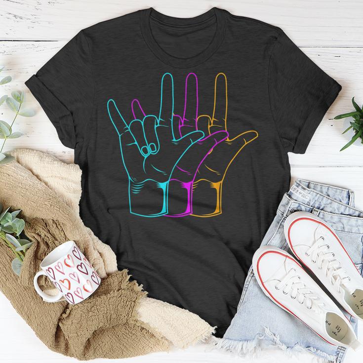 American Sign Language I Love You Asl Unisex T-Shirt | Mazezy
