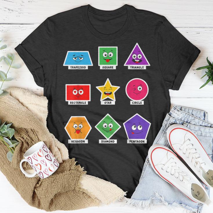 Basic Shapes For Kids Toddlers And Preschoolers Learning Unisex T-Shirt ...