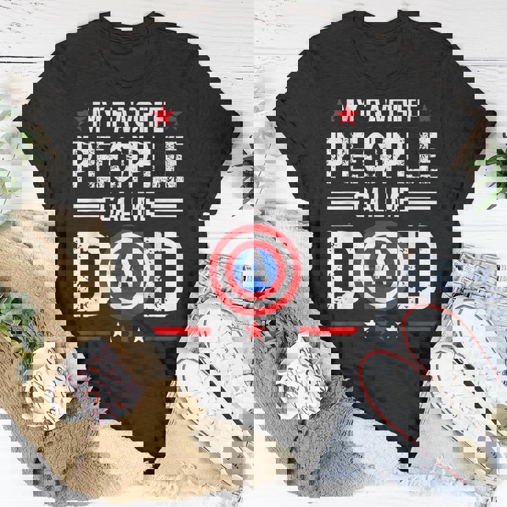 Captain Dad My Favorite People Call Me Dad Fathers Day Gift For Mens ...