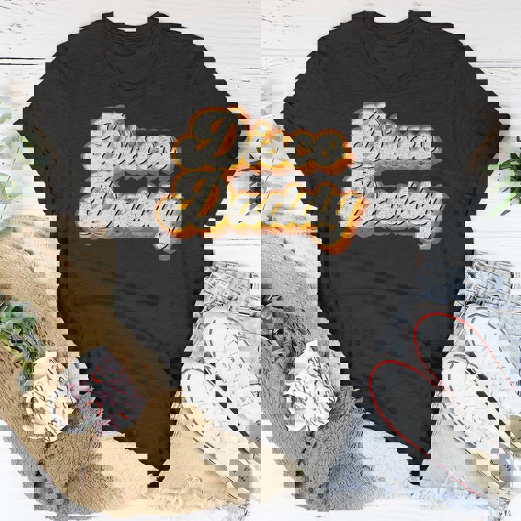 Mens Disco Daddy Retro Matching 60S 70S Party Costume Dad T-Shirt ...