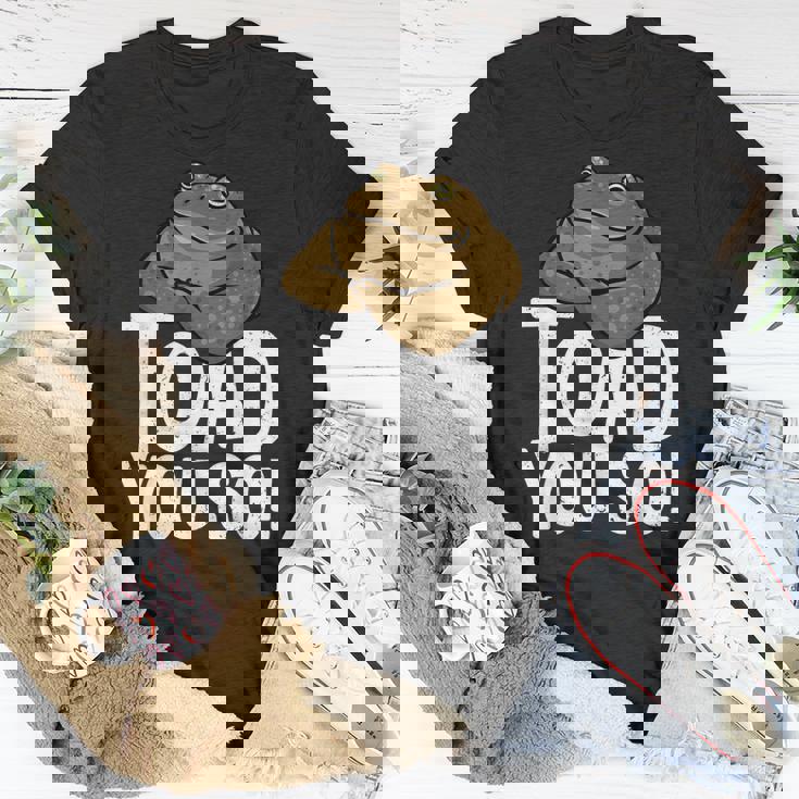 Funny Toad Pun Cute Toad Toad Art Toad You So Frog Toad Unisex T-Shirt | Mazezy