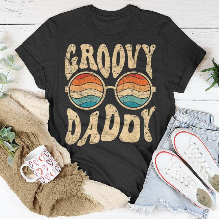 Mens Groovy Daddy 70S Aesthetic Nostalgia 1970S Retro Dad T-Shirt ...