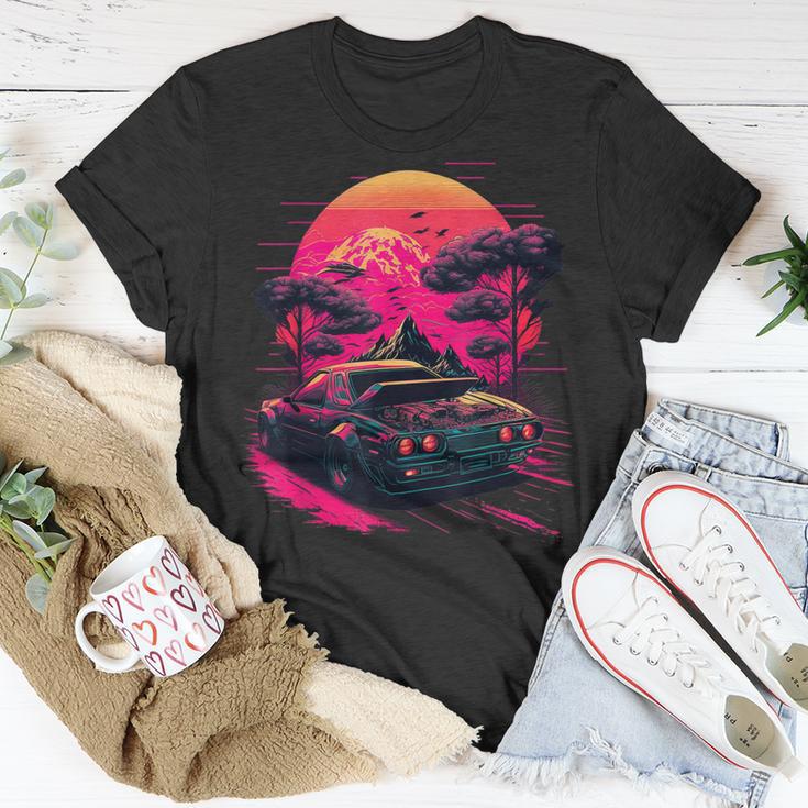 Japanese Retro Futuristic Synthwave Car Racing Jdm Tuning T-Shirt ...