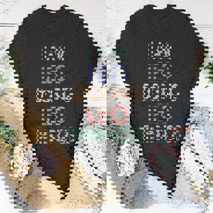 I Am Leo Doing Leo Things Fun Celebration T-Shirt - Seseable