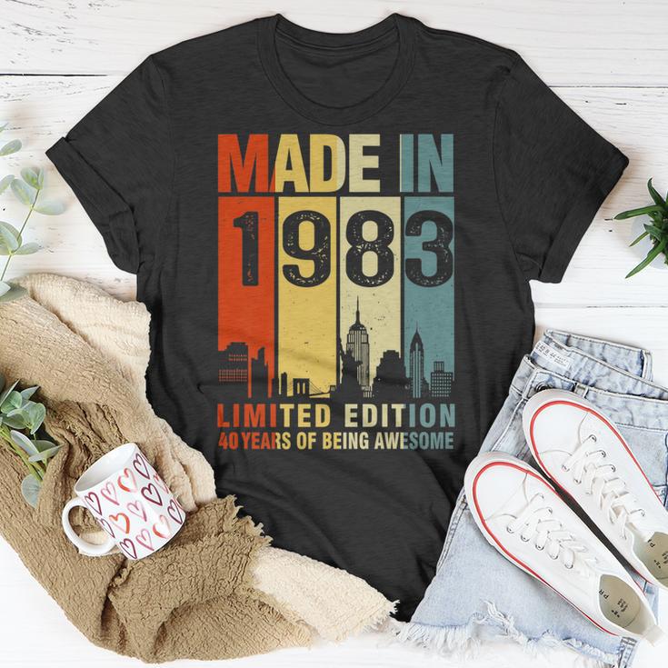 Made In 1983 Limited Edition 40 Years Of Being Awesome Unisex T-Shirt ...