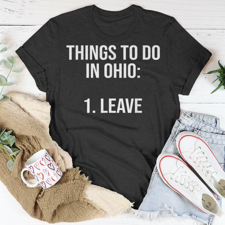 Ohio Memes Things To Do In Ohio Leave Ohio Meme T-Shirt - Seseable