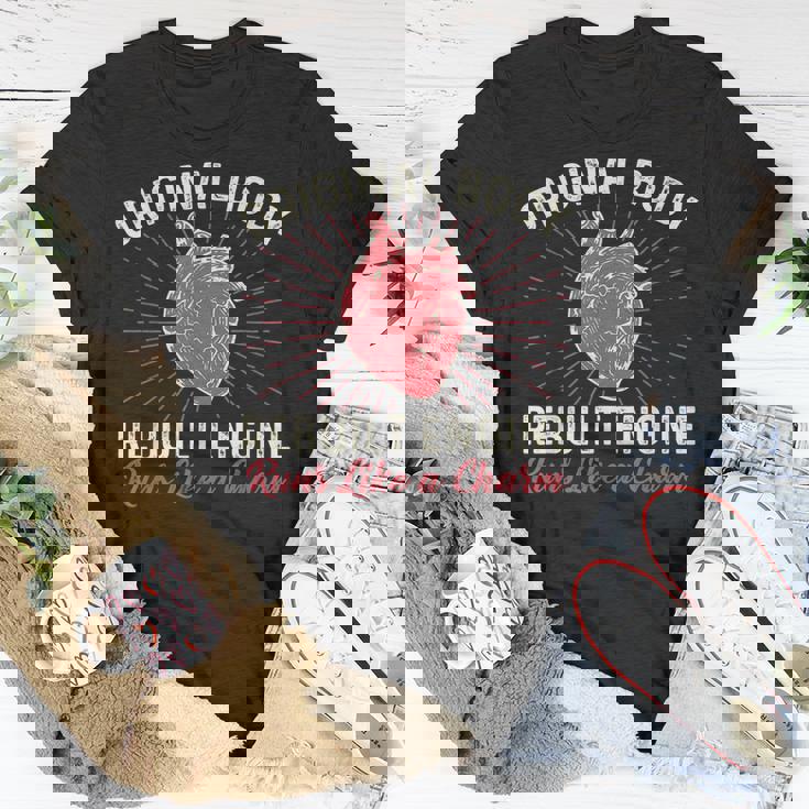 Original Body Rebuilt Engine Heart Attack Survivor Recovery Unisex T ...