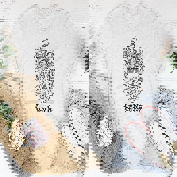 Hostetler Family CrestCoat Of Arms Unisex T-Shirt - Seseable