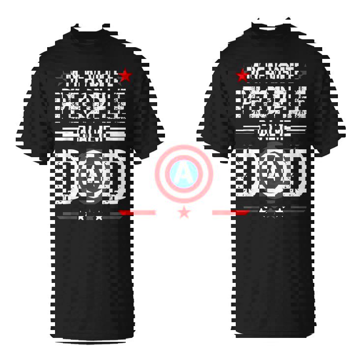 Captain Dad My Favorite People Call Me Dad Fathers Day Gift For Mens ...