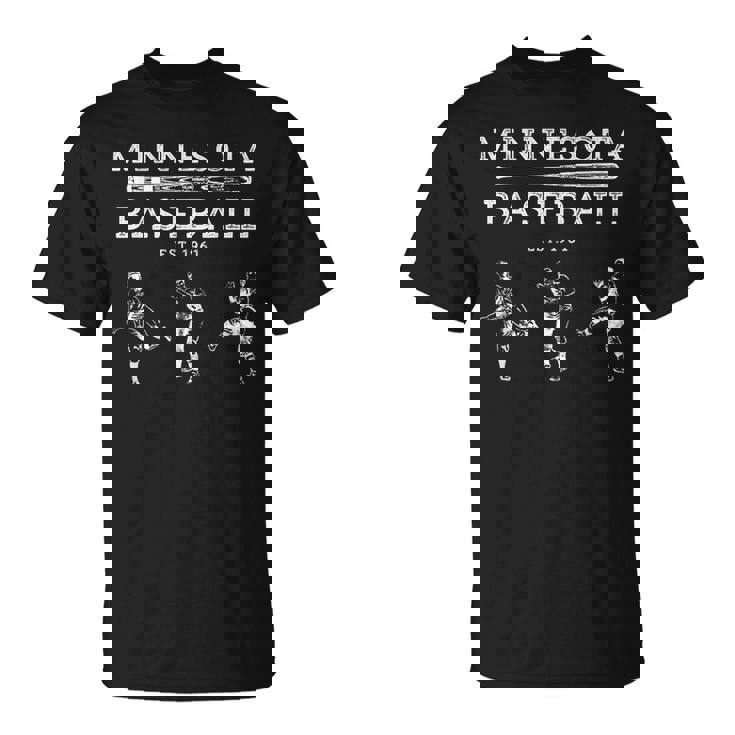 Classic Minnesota Baseball Twin Cities Fan Retro T-Shirt - Seseable