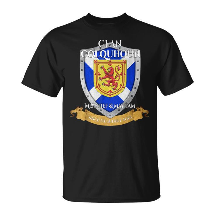 Colquhoun Scottish Family Clan Scotland Shield T-shirt - Seseable