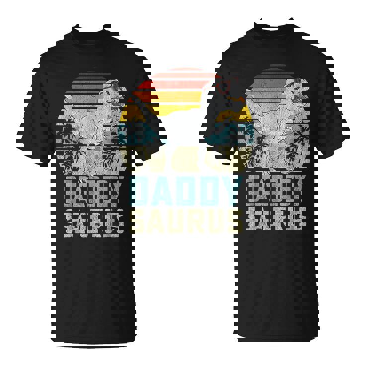 Daddysaurus T Rex Dinosaur Daddy Saurus Family Matching Unisex T-Shirt | Mazezy