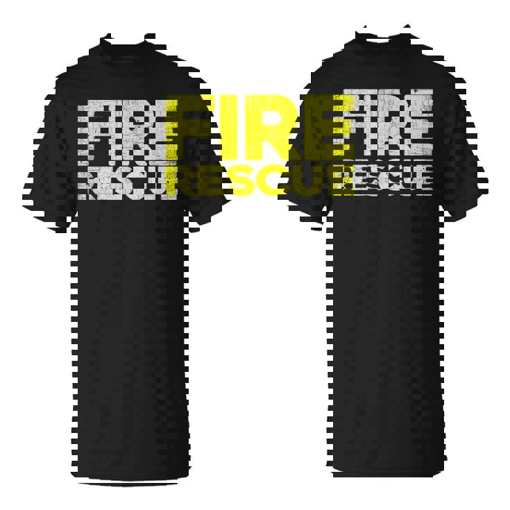 Fire Rescue Firefighter Fireman Fire-Rescue Department T-Shirt | Seseable