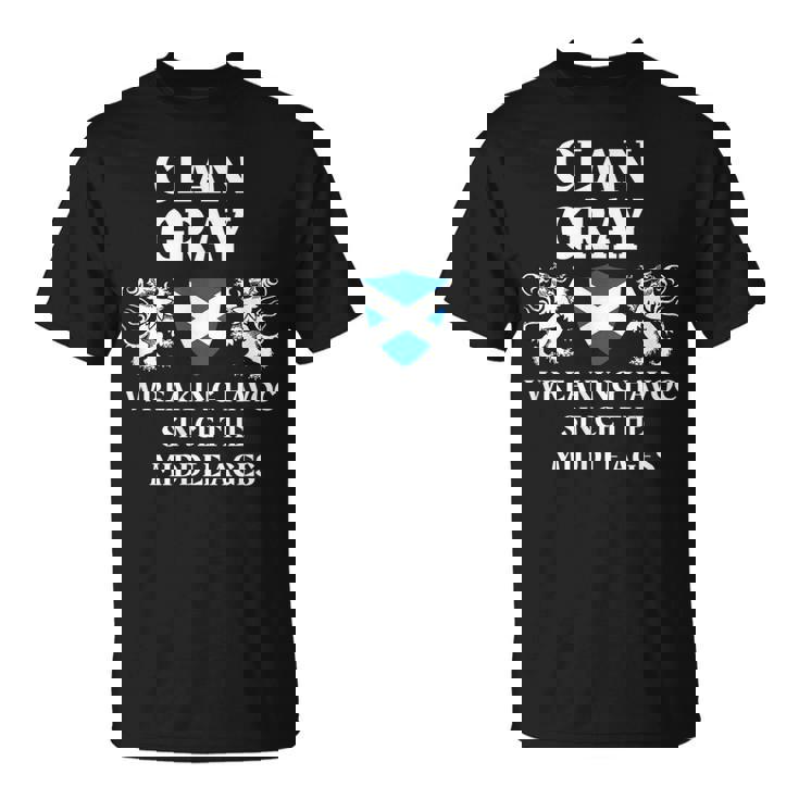 Gray Scottish Family Clan Scotland Name T-shirt | Seseable