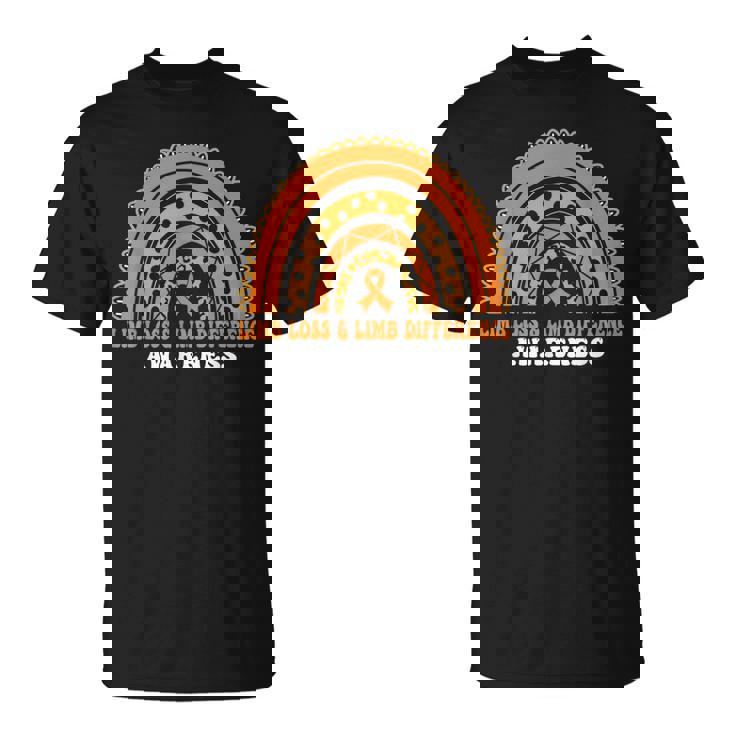 Limb Loss & Limb Difference Awareness Apparel Unisex T-Shirt | Mazezy