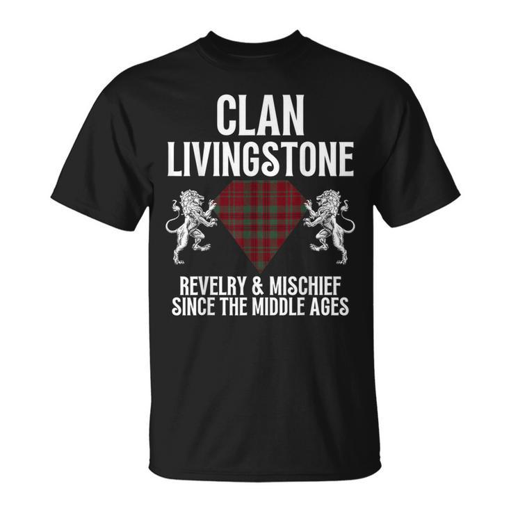 Livingstone Clan Scottish Name Coat Of Arms Tartan Family T-shirt ...