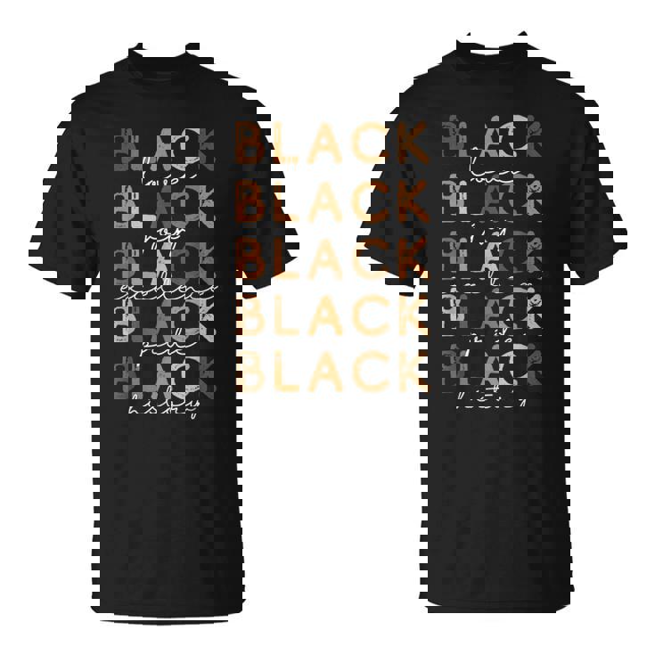 Melanin Black Love Joy Pride History Excellence Month T-shirt - Seseable