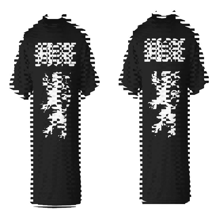 Moore Clan Scottish Family Name Scotland Heraldry T-shirt - Seseable