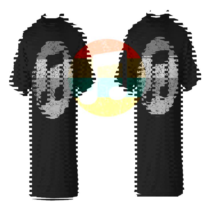 Musician Retro Musical Notes Unisex T-Shirt | Mazezy