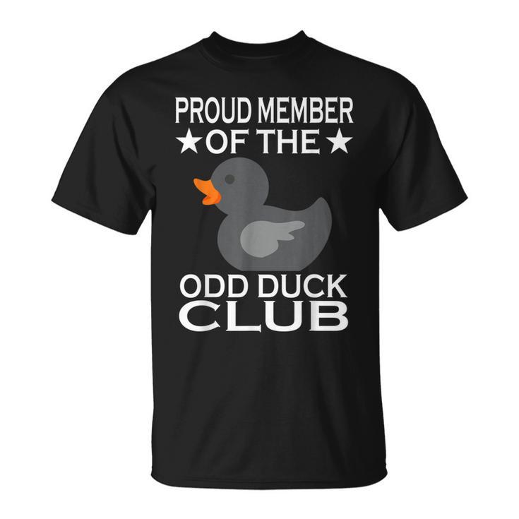 Proud Member Of The Odd Duck Club Rubber Duck T-shirt - Seseable