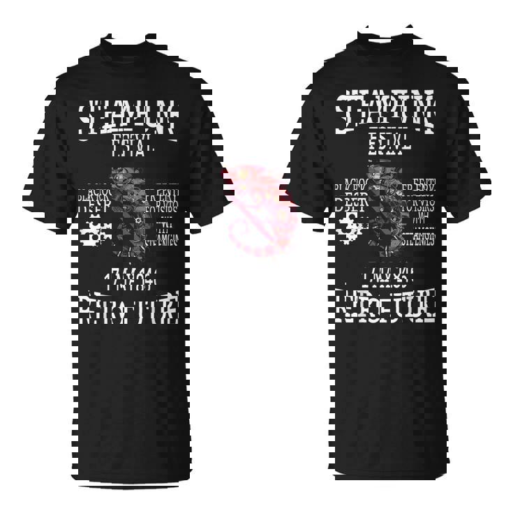 Retro Future Steampunk Steamfantasy T-shirt - Thegiftio