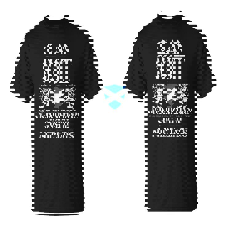 Scott Scottish Family Clan Scotland Name T-shirt - Seseable
