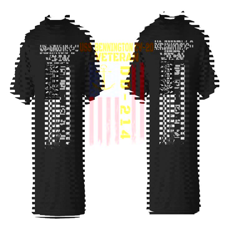 Uss Bennington Cv-20 Aircraft Carrier Veteran Grandpa Father T-Shirt ...
