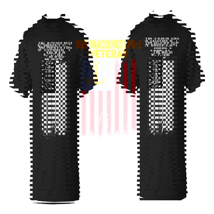 Uss Vancouver Lpd-2 Amphibious Transport Docks Veterans Day T-Shirt ...