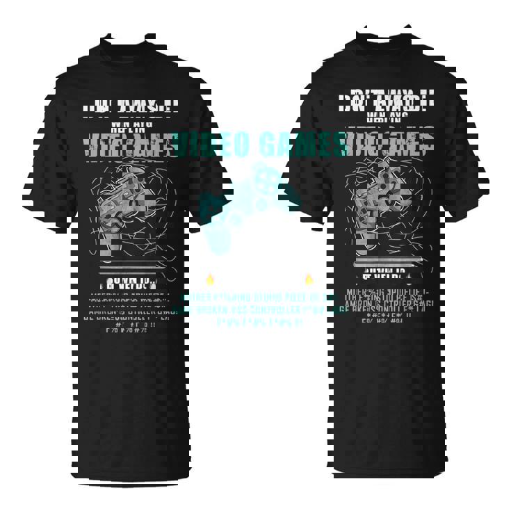 Video Games Gamer Swearing Gaming Rage T-shirt - Seseable