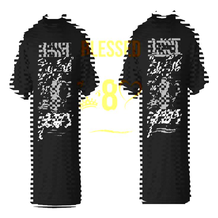 Vintage Happy 80 Years Blessed By God For 80Th Birthday T-Shirt - Seseable